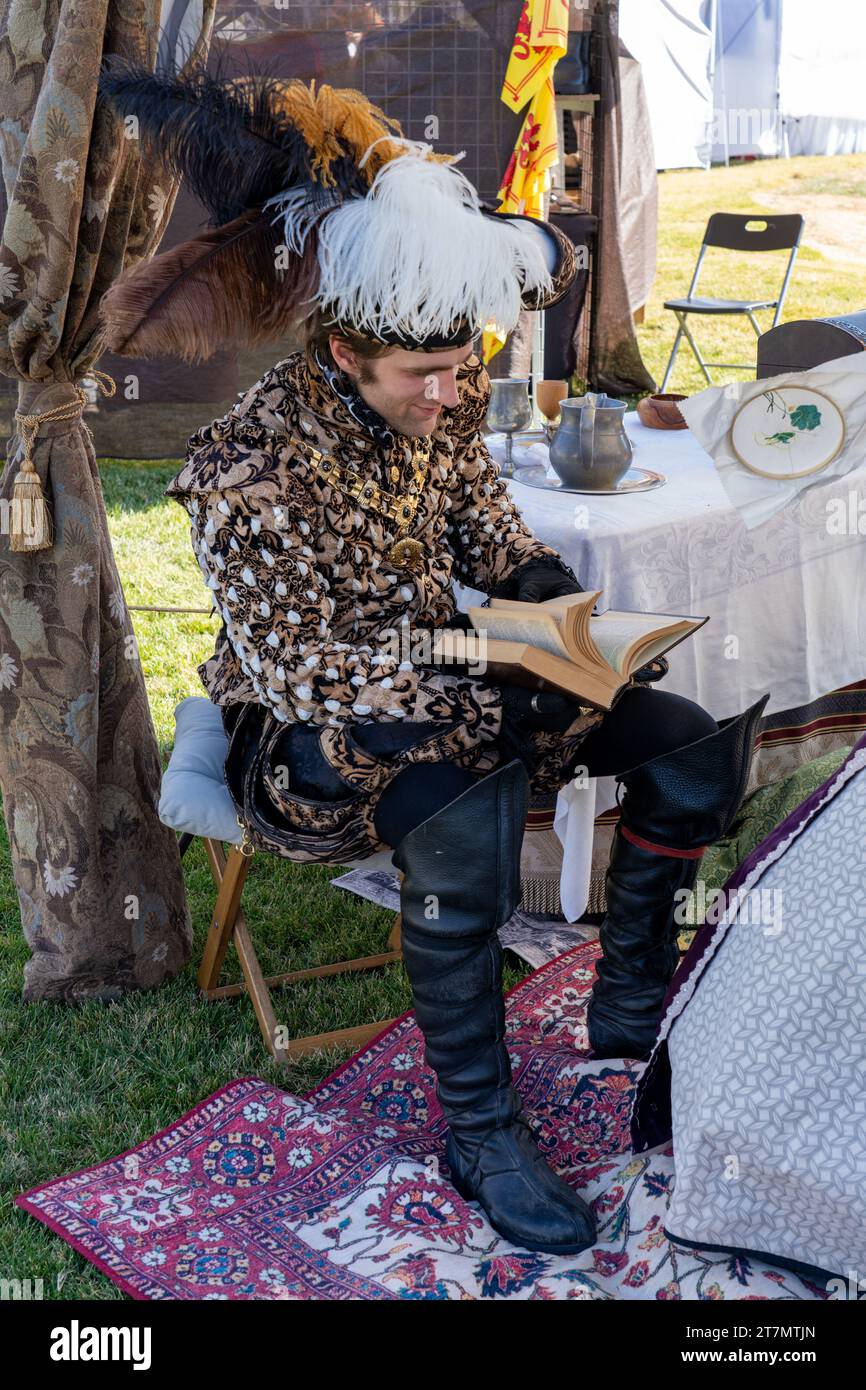 A reenactor dressed as Prince Otto of Germany at the Scots on the Rocks ...