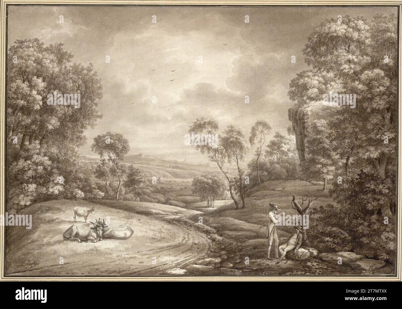 Foreground two resting walkers hi-res stock photography and images - Alamy