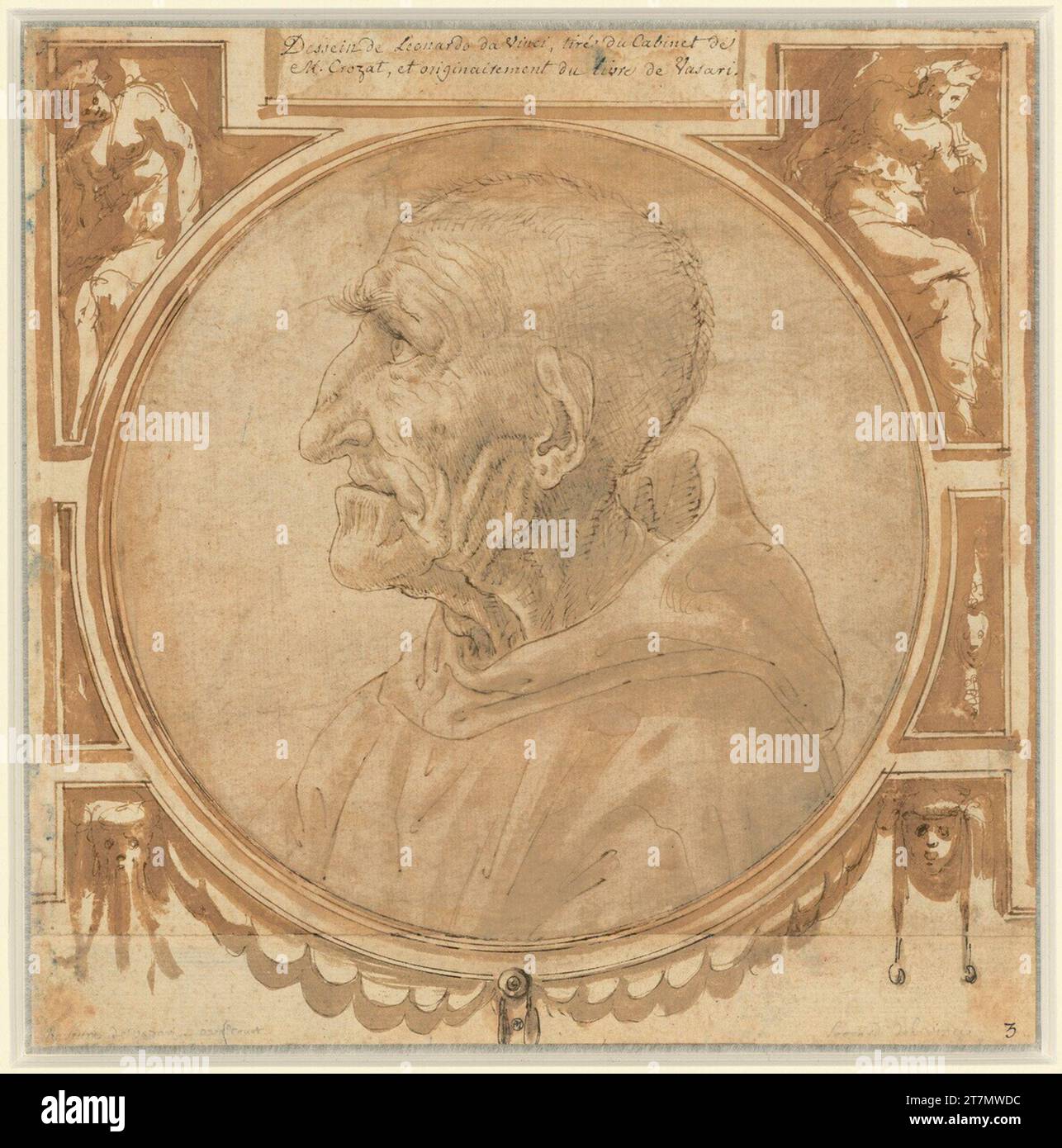 Anonym Portrait of an old man in profile to the left (so -called ...