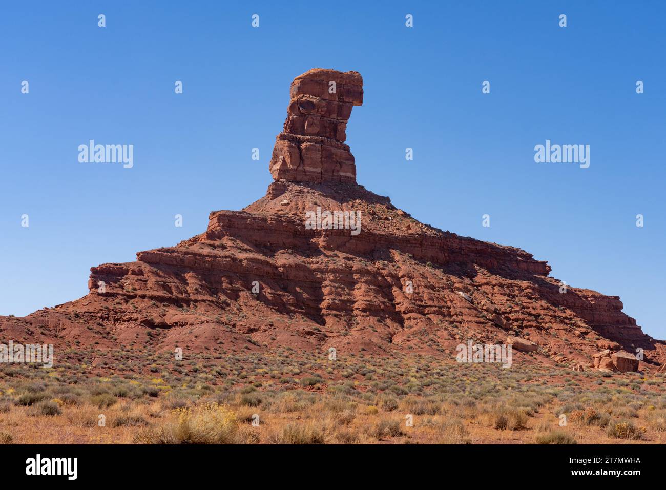 North view of Rooster Butte, Valley of the Gods, Bears Ears National ...