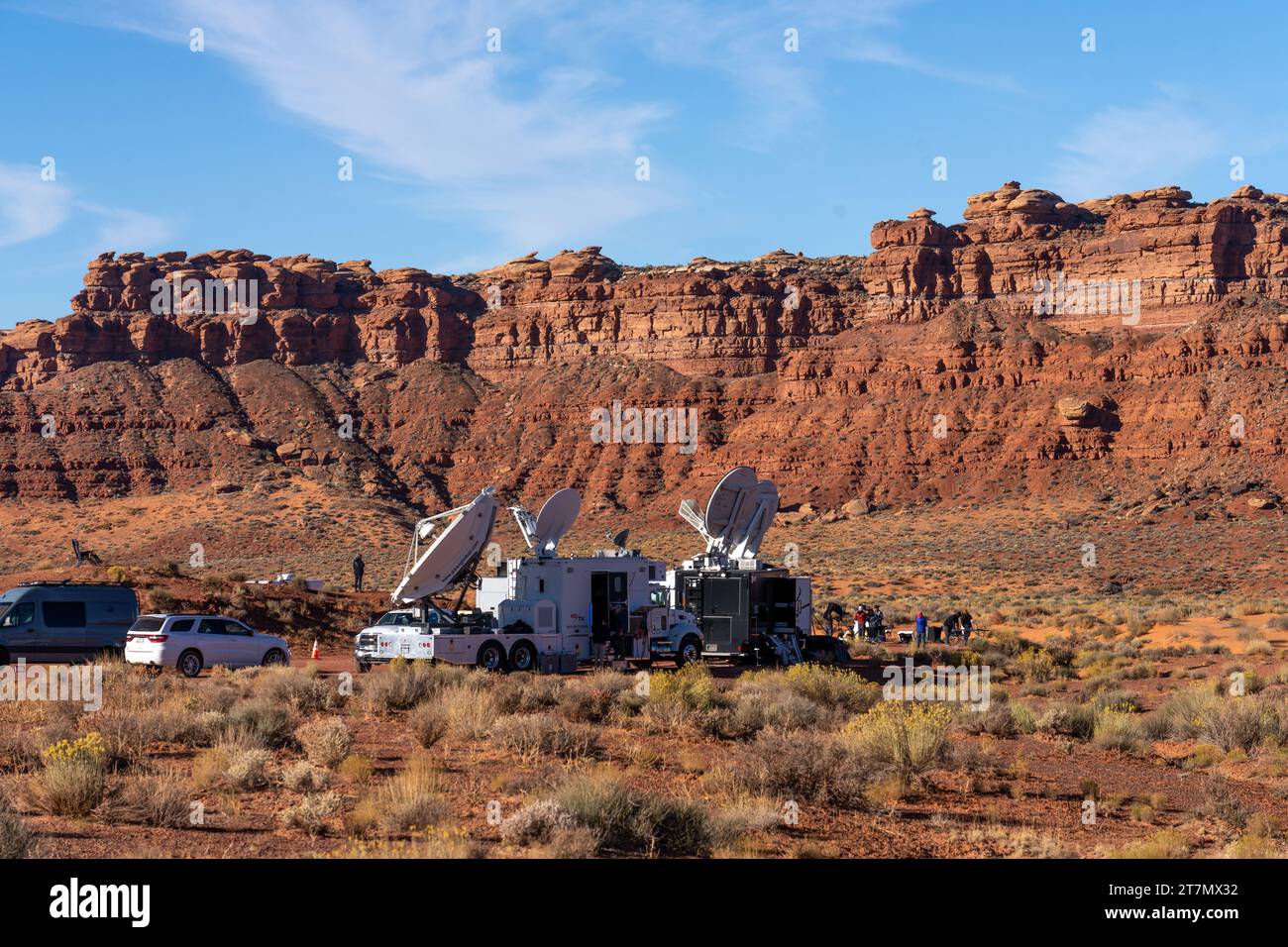 Communication gear for a NASA remote broadcast of the annular solar ...