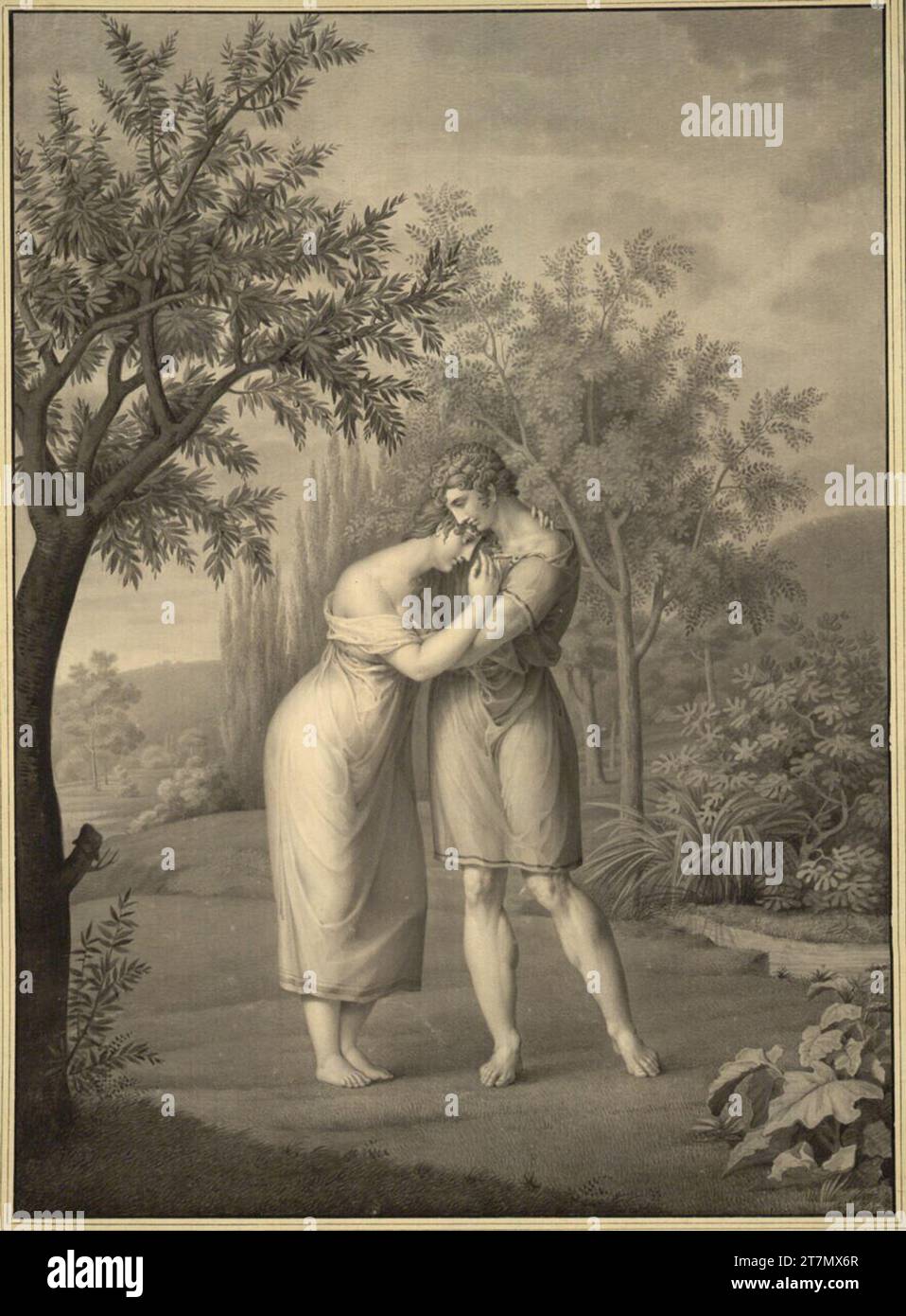 Hans Veit Friedrich Schnorr von Carolsfeld Idyll: Daphne and Phyllis ...