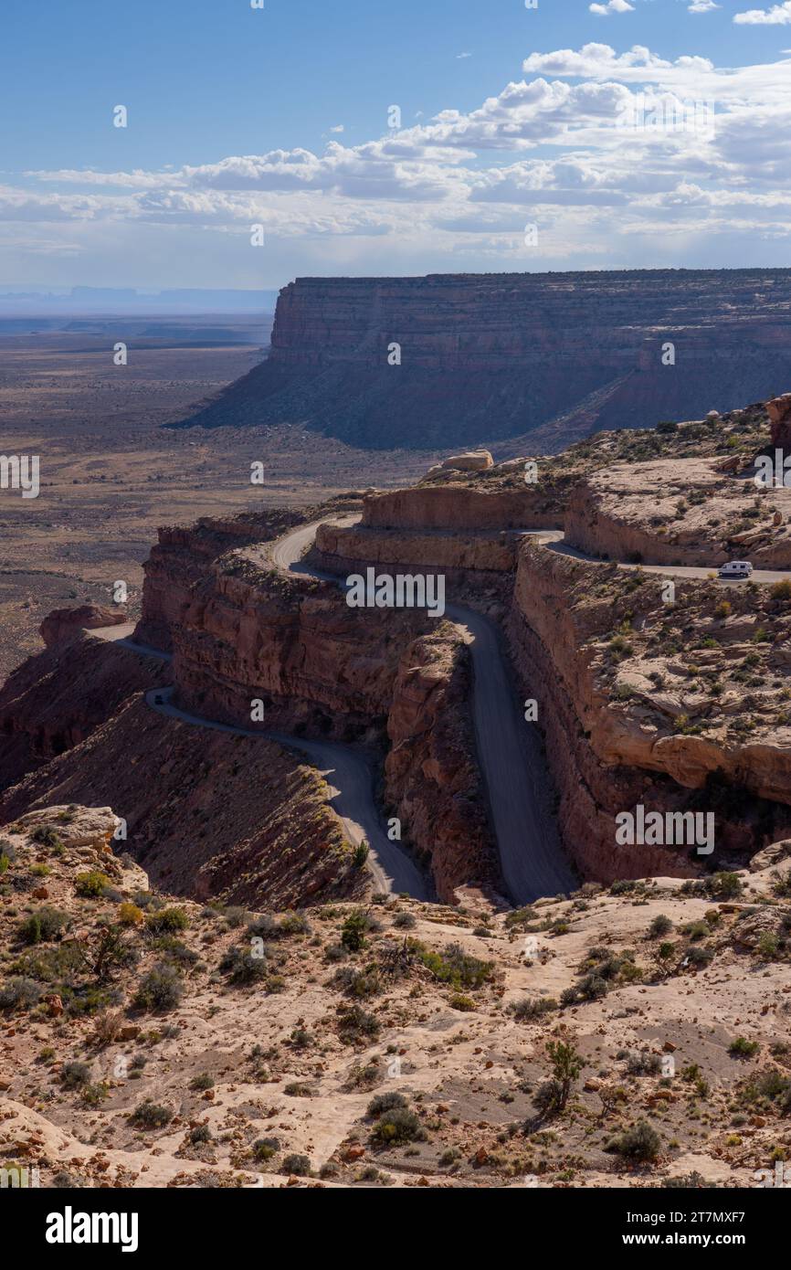 The Moki Dugway On The Edge Of Cedar Mesa In Southeast Utah It Is An