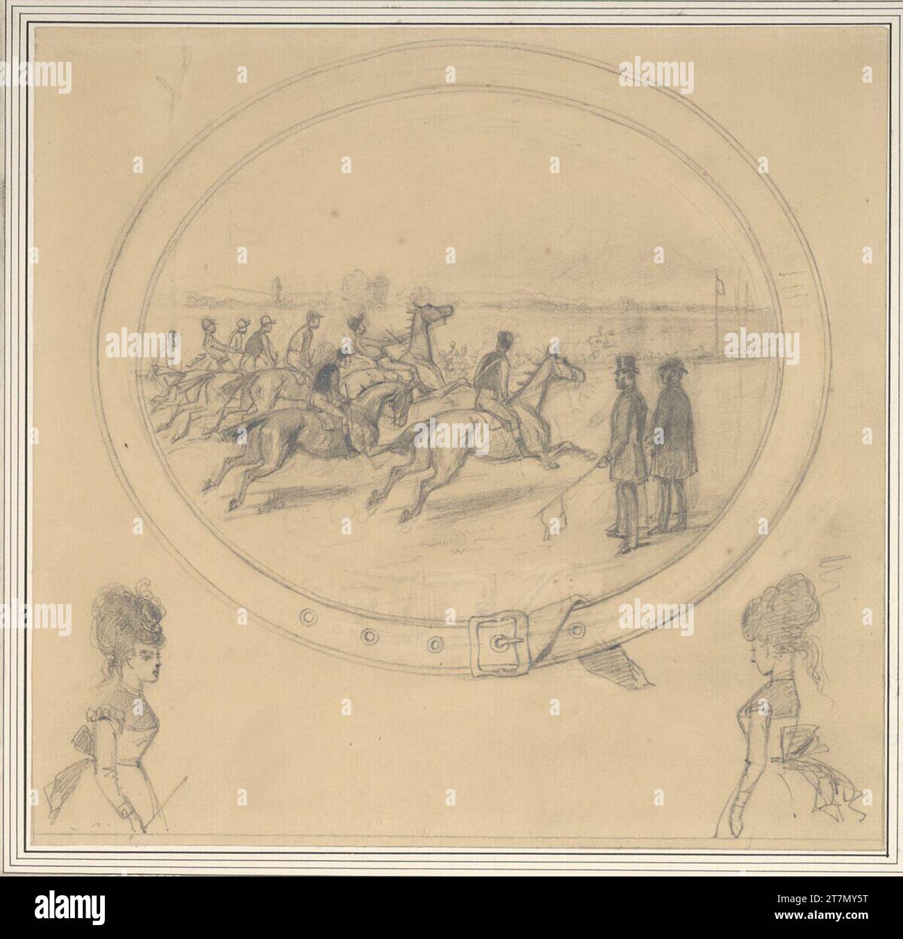 Anton Zampis Racing in an oval vignette from a belt; including two ...