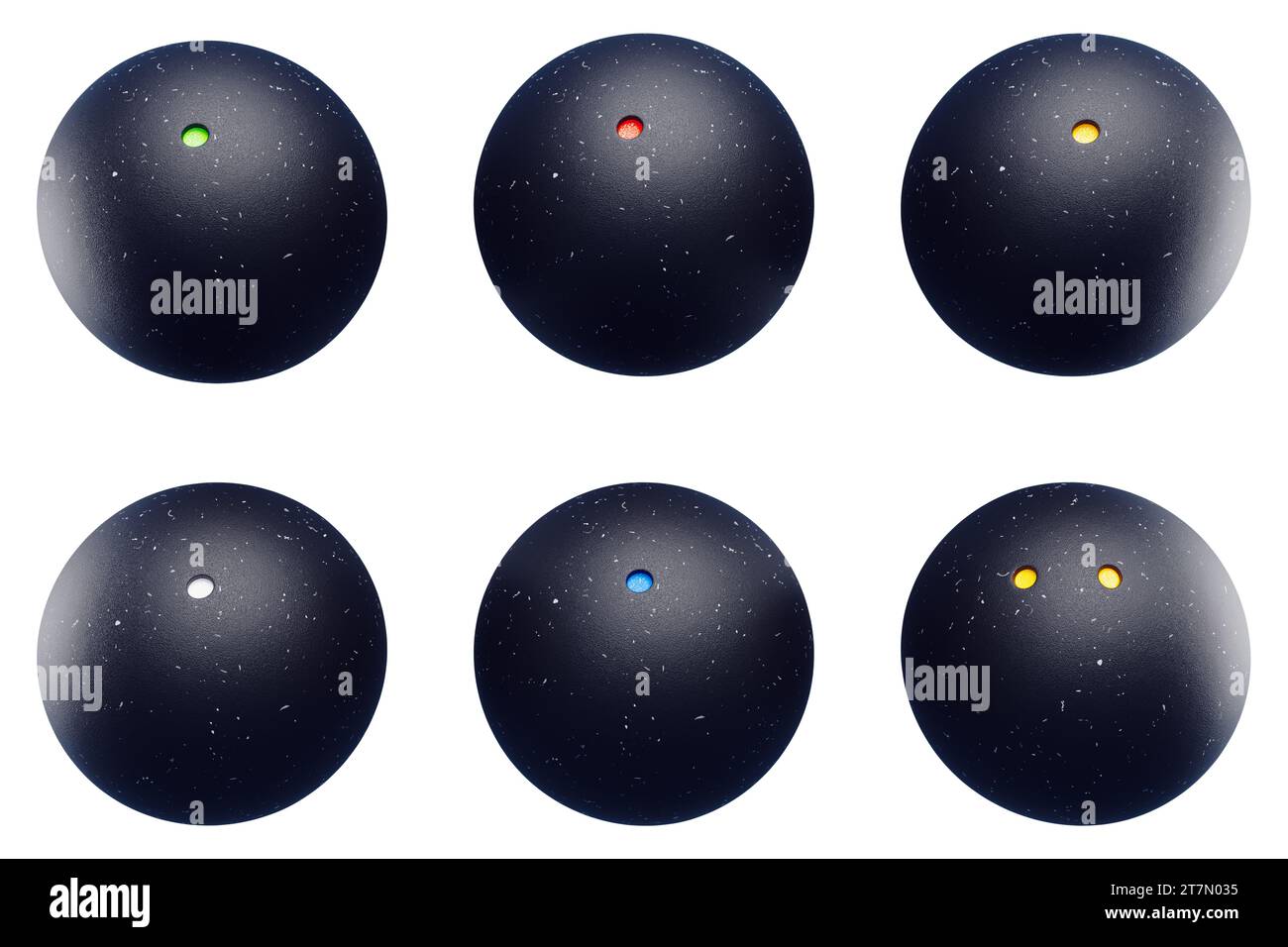 Collection of 3D squash sports ball icons. 3D rendering Stock Photo - Alamy