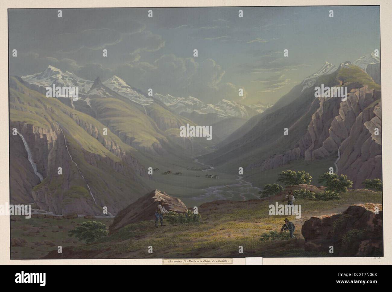 Johann Ludwig Bleuler View against St. Marie and the Medel's valley ...