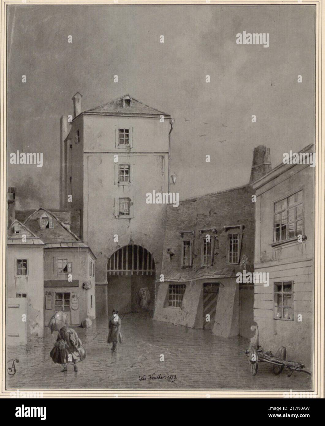 Anton Stutzinger Of the neutler 1859. Paint brush 1859 , 1859 Stock Photo - Alamy