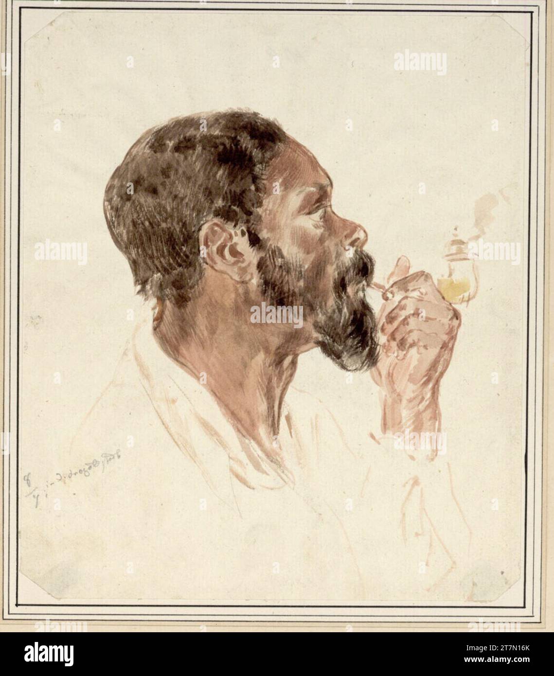 Pipe smoking character hi-res stock photography and images - Alamy