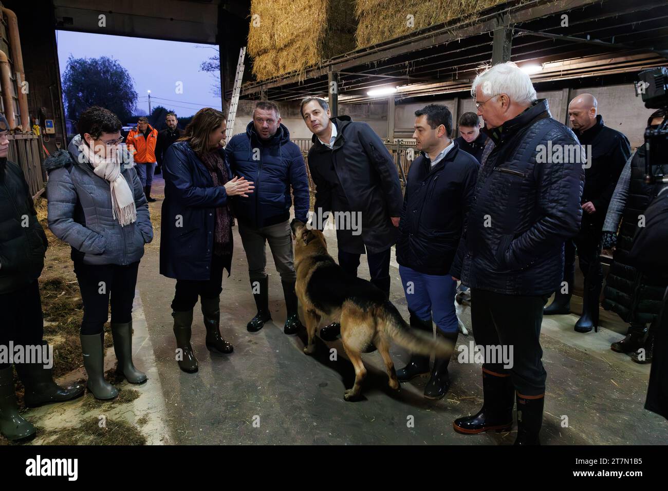 Houthulst, Belgium. 16th Nov, 2023. Flemish Minister of Domestic Policy ...