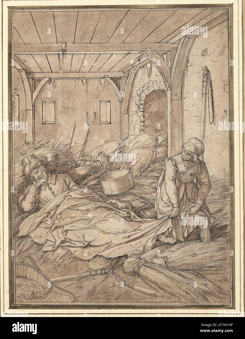 Jan Swart van Groningen Ruth is stored at Boas. Feder in gray, brown ...