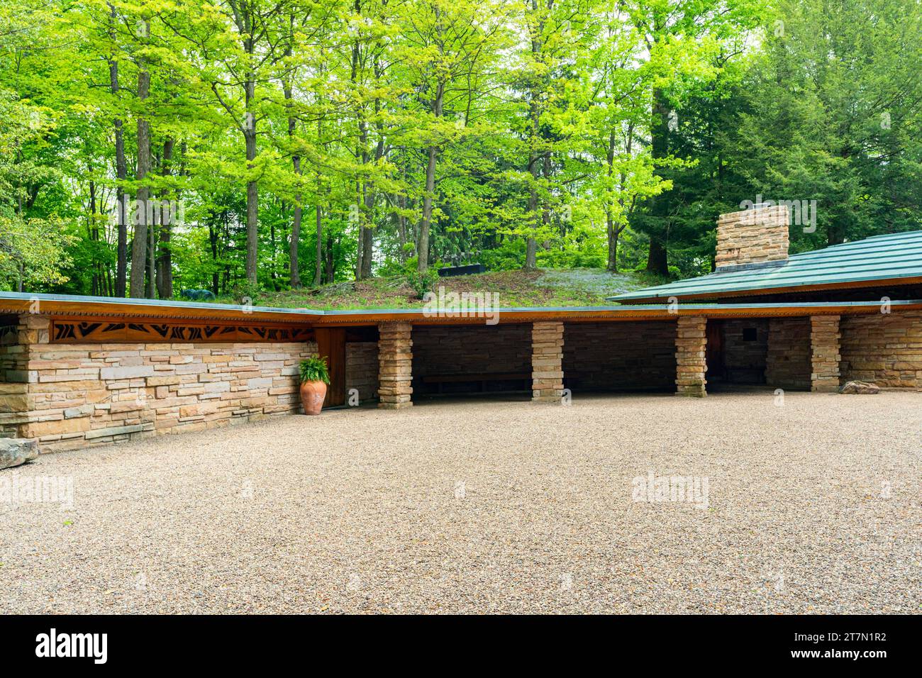 Kentuck Knob, Usonian styled architecture designed by Frank Lloyd ...