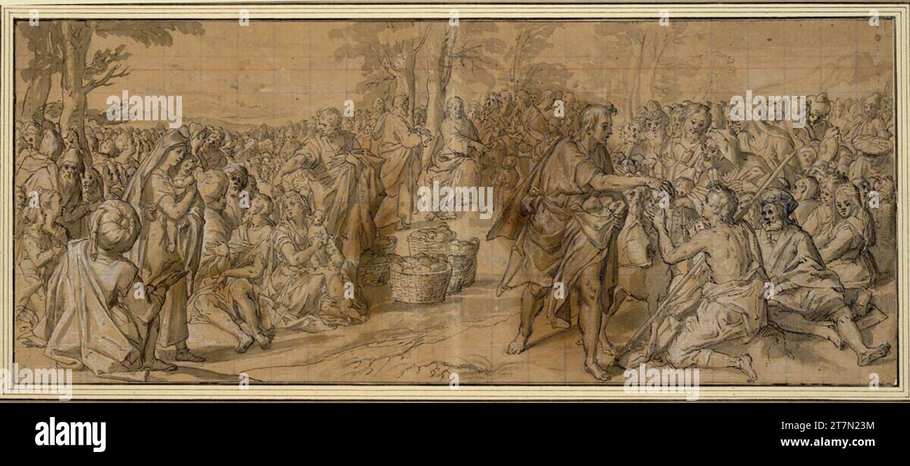 Peter Candid gen. Peter de Witte The miraculous bread growth. Feder in ...