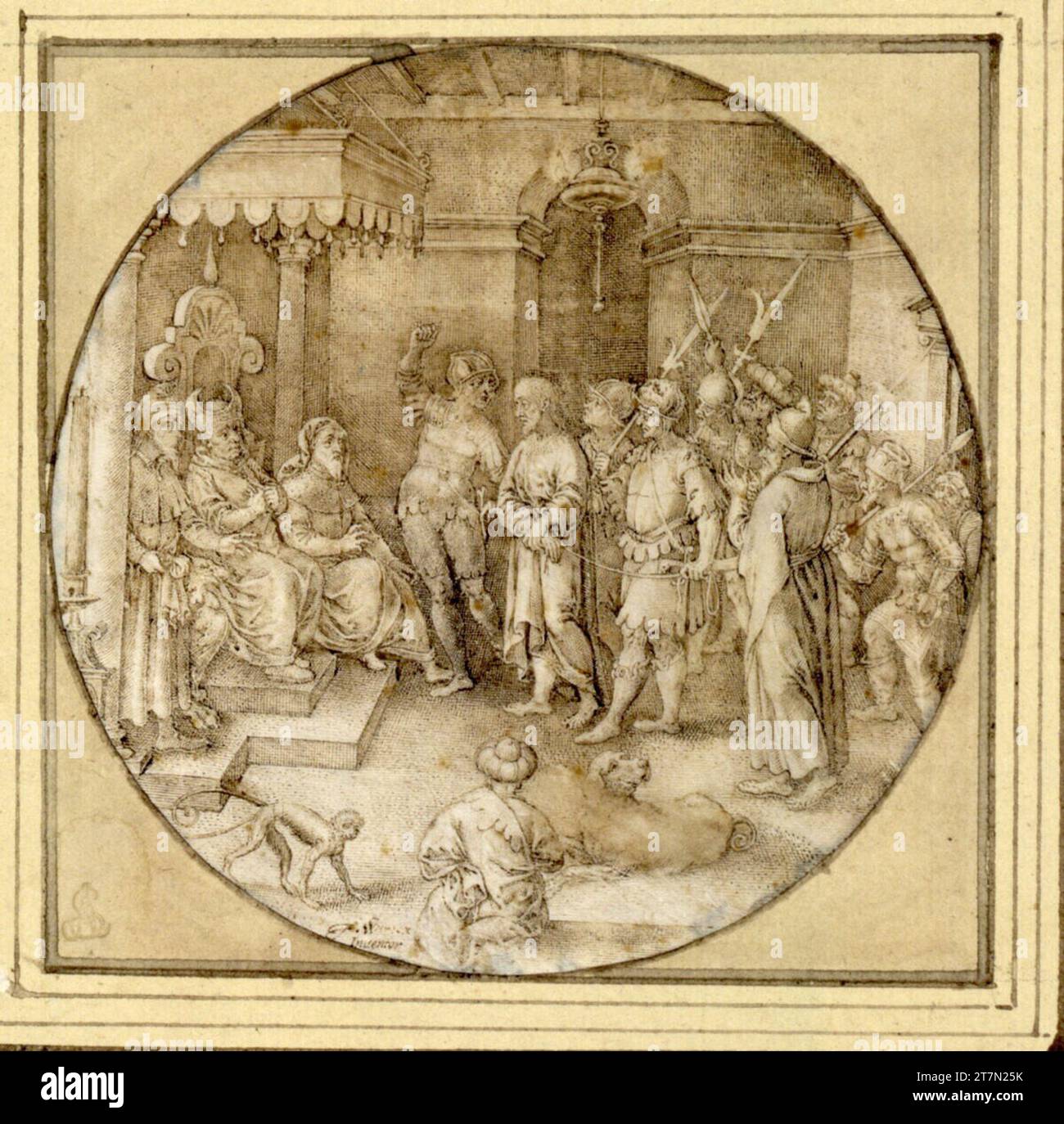 Christ before the high priest hi-res stock photography and images - Alamy