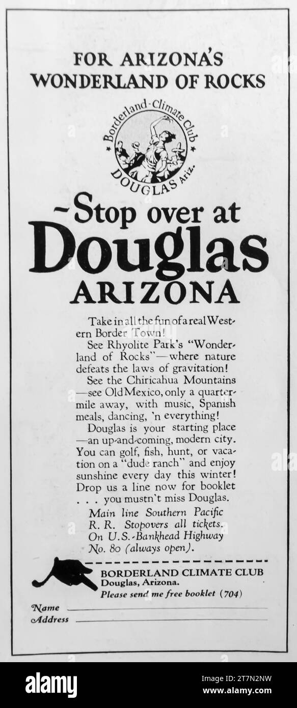 Historic travel advertisements Black and White Stock Photos & Images ...