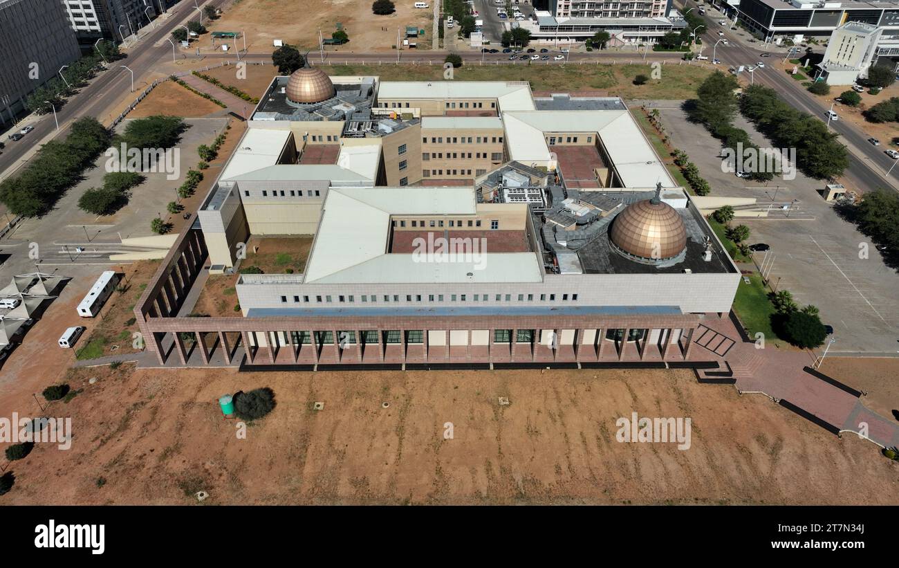 Aerial view of the High court in the Central Business District (CBD) in ...
