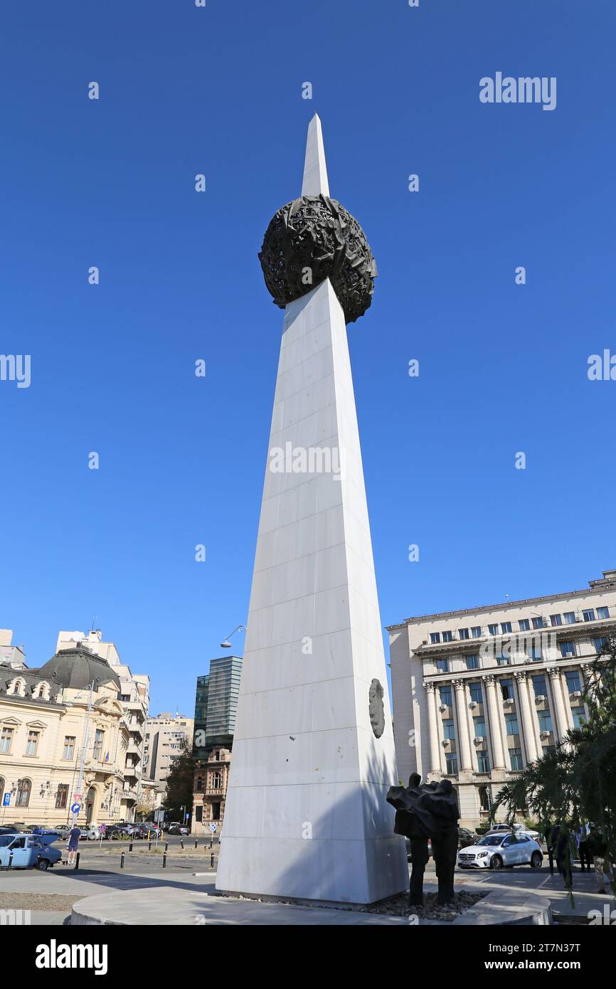 Memorial rebirth monument bucharest romania hi-res stock photography ...