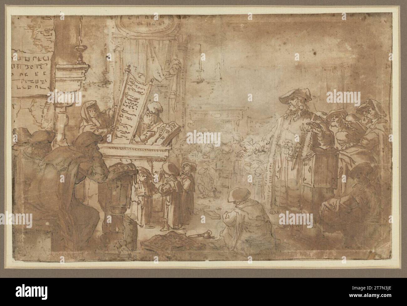 Thomas Wyck Reading from the Thorar role. Feder in brown, brown lavated ...