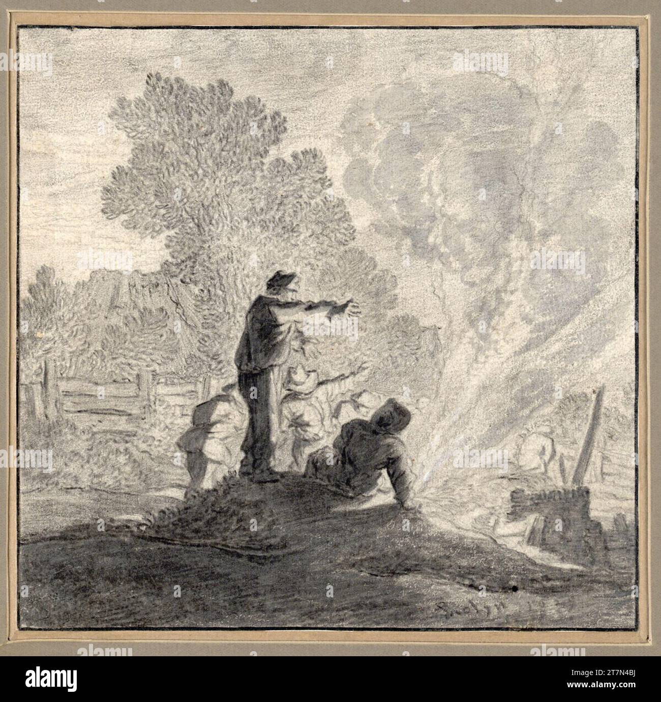 Nature campfire drawing hi-res stock photography and images - Alamy