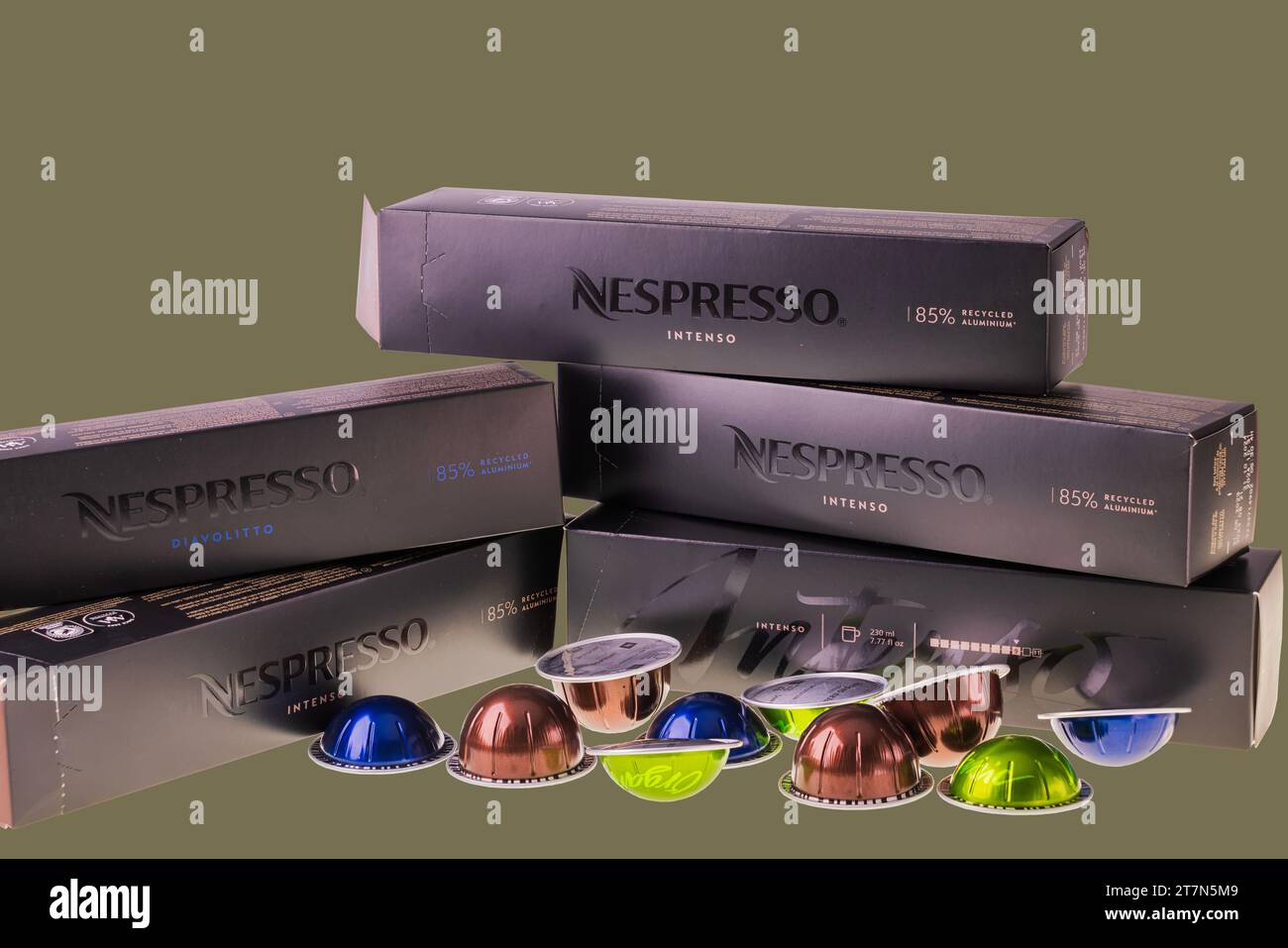 Drink capsule packaging hi-res stock photography and images - Alamy