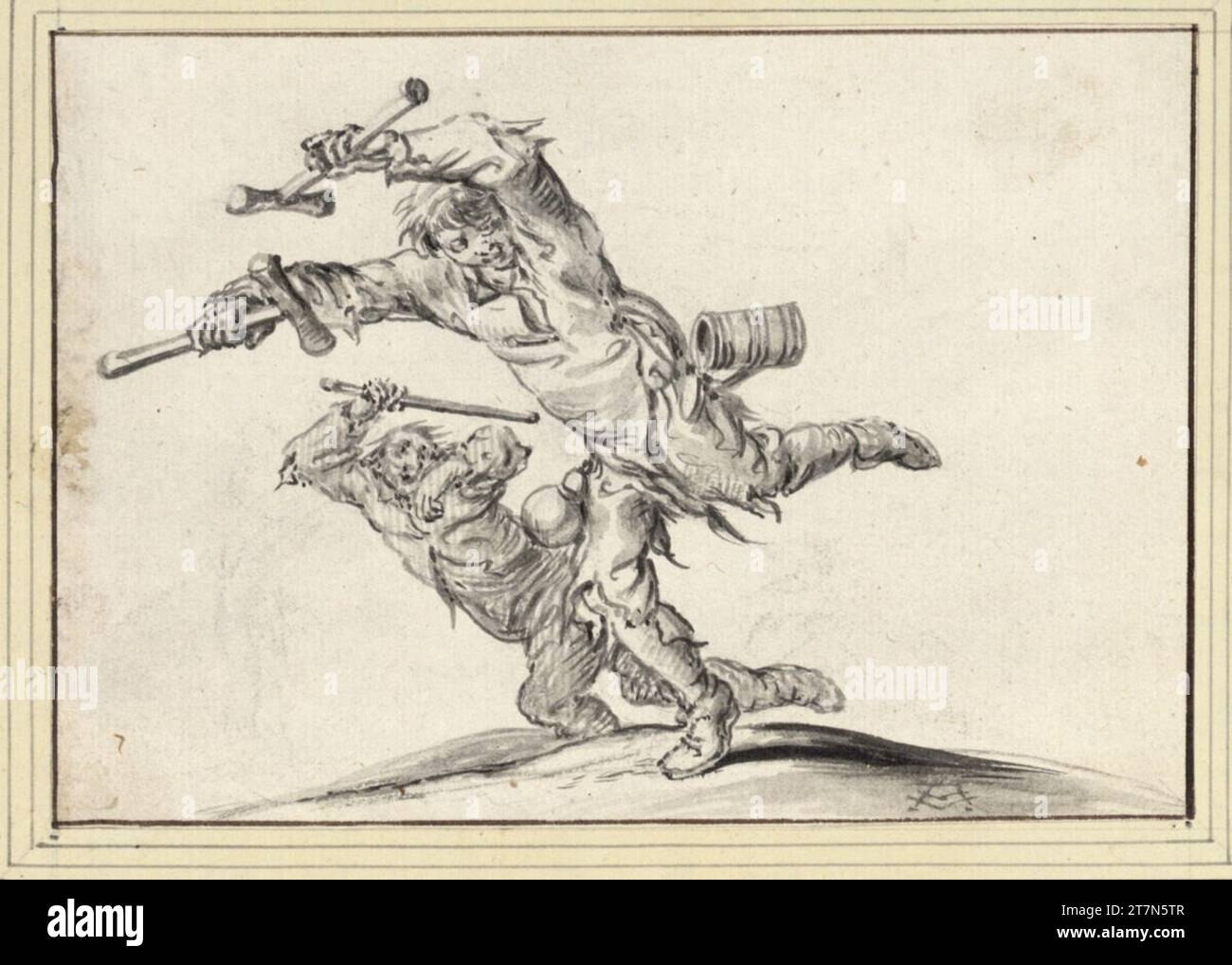 Two beggars dancing hi-res stock photography and images - Alamy