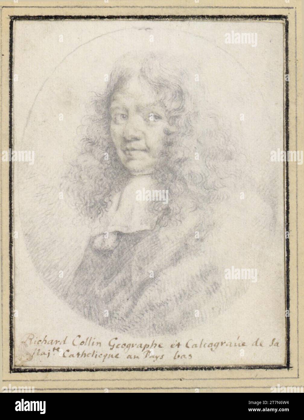 Richard Collin Self -portrait (half -length portrait in the oval ...