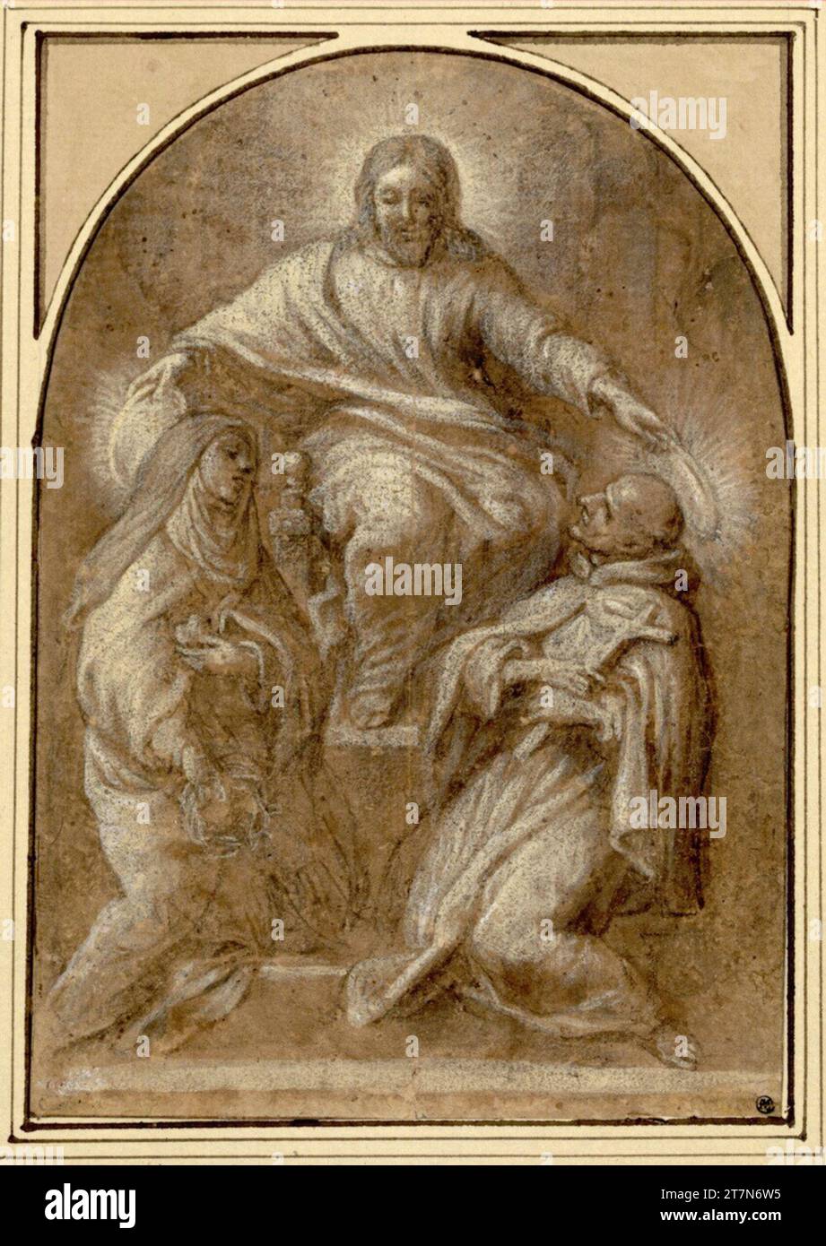 Lazzaro Baldi Christ between the St. Petrus de Alcantara and Maria ...