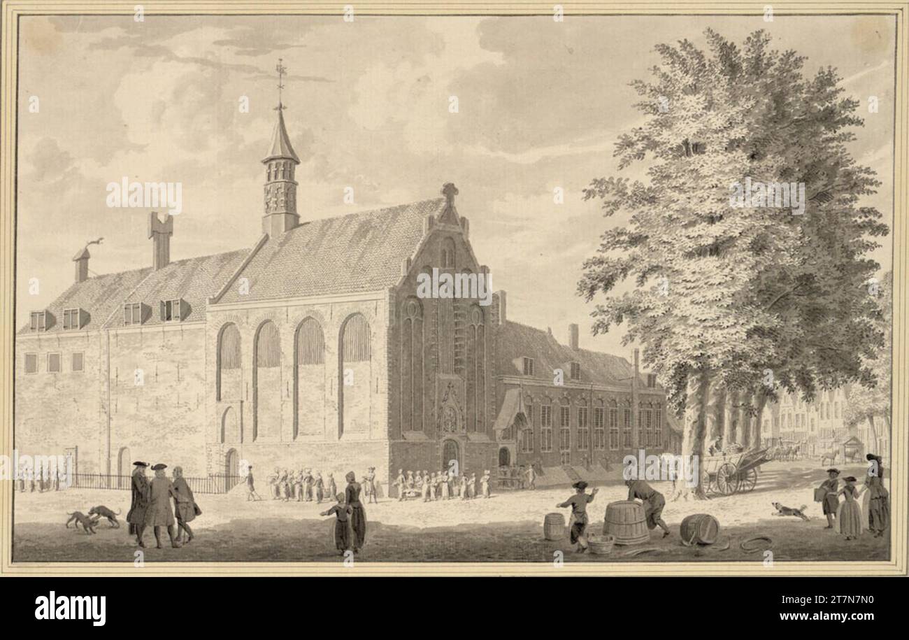 Cornelis van Noorde View of the Orphelinen-Haus In Haarlem; Before his ...