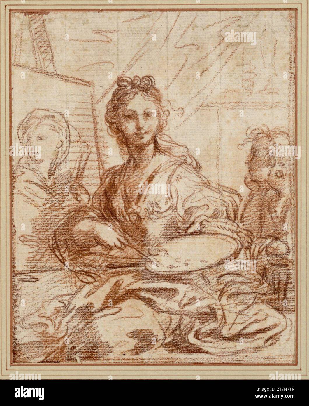 Carlo Maratta Allegory of painting. (The figure of painting in the form ...