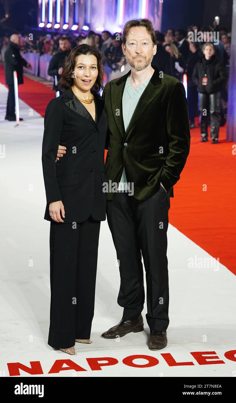 Scott Handy attending the UK premiere of Napoleon at the Odeon Luxe ...