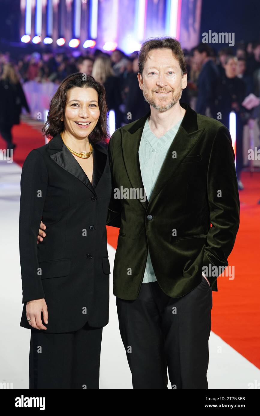 Scott Handy attending the UK premiere of Napoleon at the Odeon Luxe ...