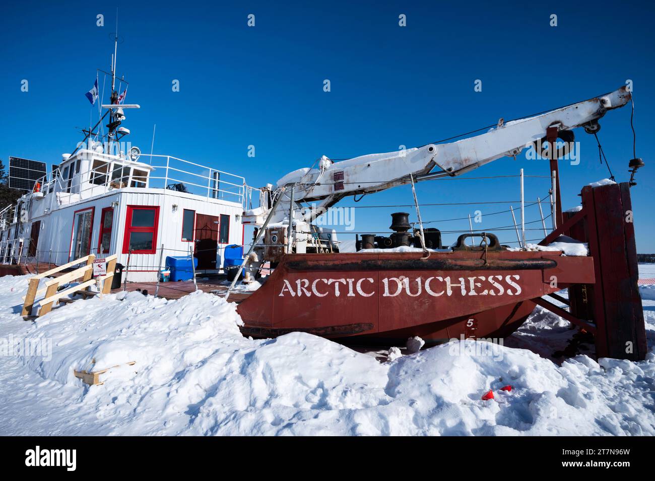 Coast guard ship moored in ice is being repurposed as lodging and ...