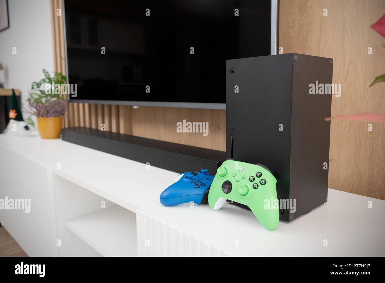 Wroclaw, Poland - NOV 13, 2023: XBOX Series X is popular gaming console ...