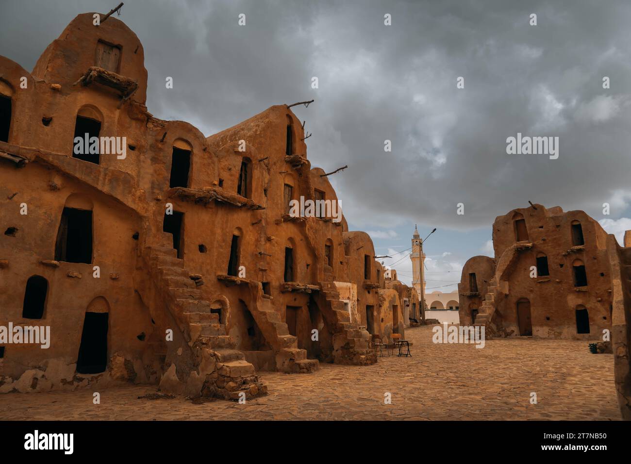 Ruins of Ksar Ouled Soultan (old warehouse), famous tourist destination ...