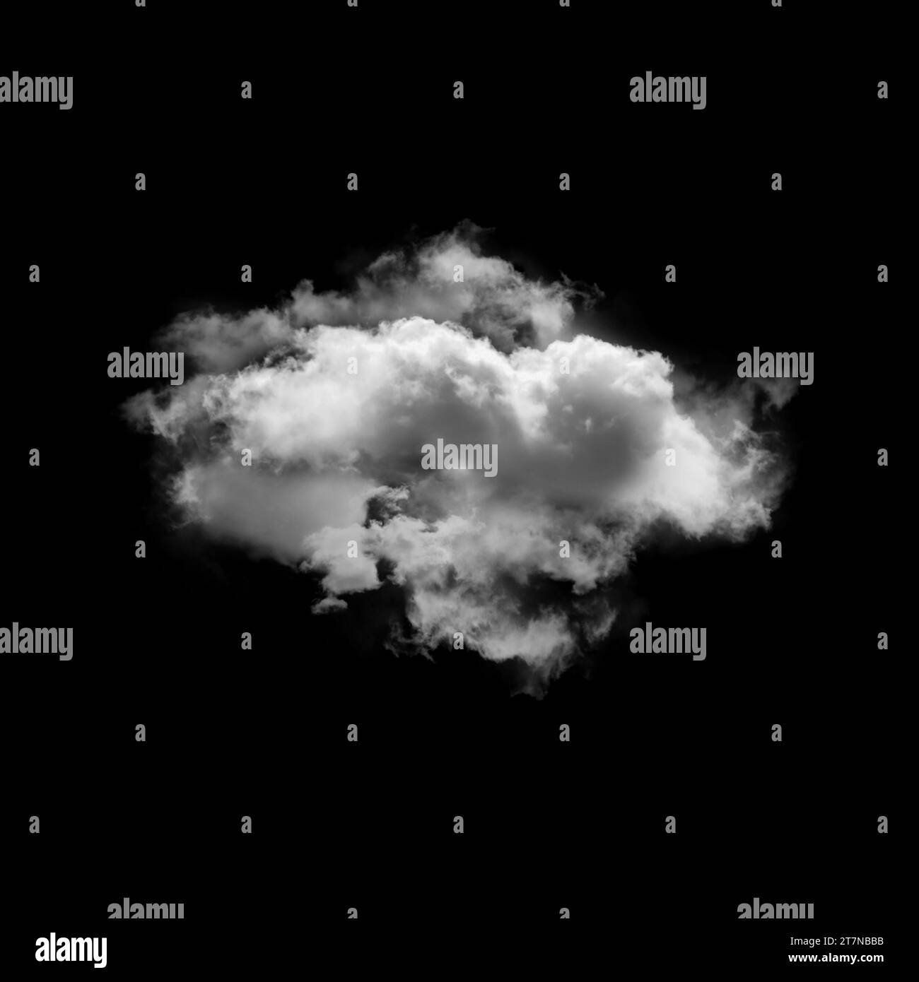 Realistic cloud overlays on black background. sky overlay on black ...