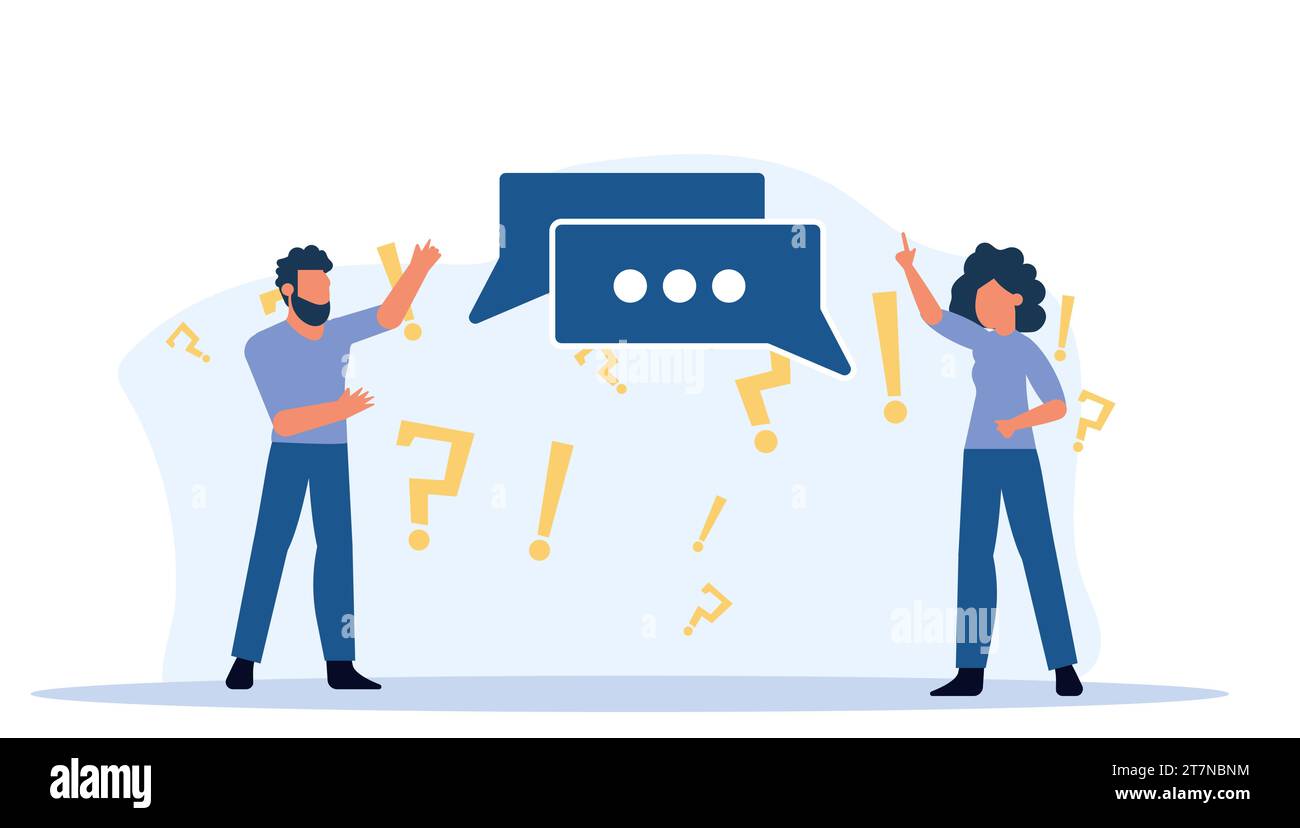 Effective communication cartoon Cut Out Stock Images & Pictures - Alamy