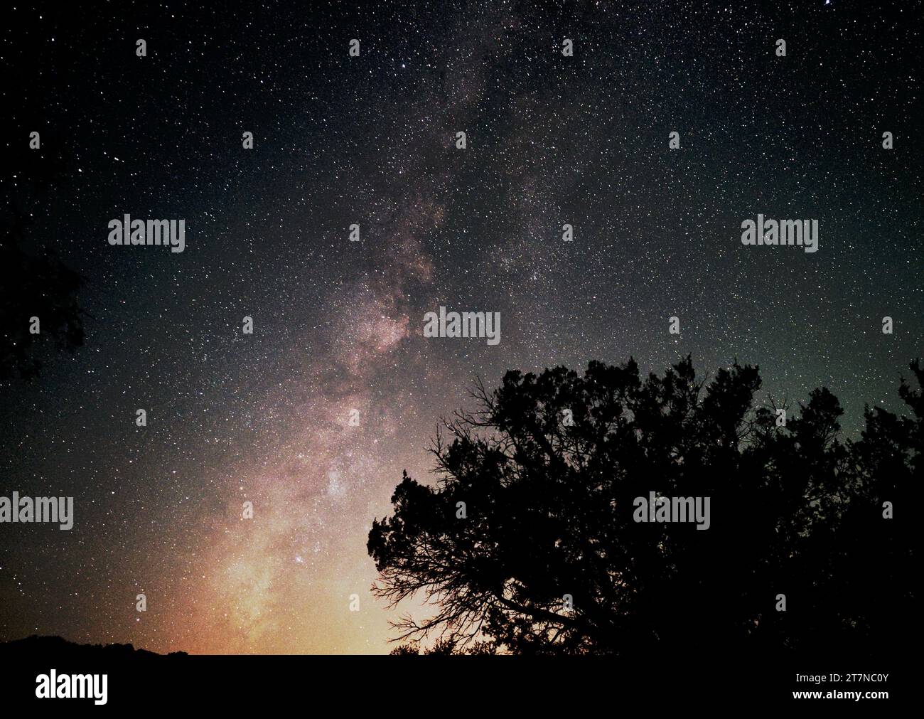 A stunning night sky illuminated by a multitude of stars, visible above ...