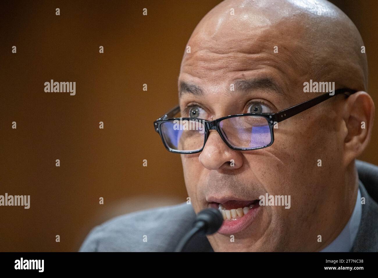 United States Senator Cory Booker (Democrat of New Jersey) at a ...