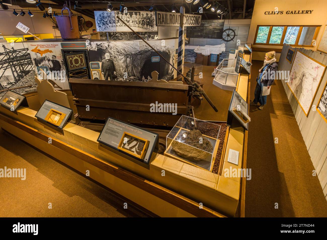 Michigan Iron Industry Museum in Negaunee Township, United States. The ...