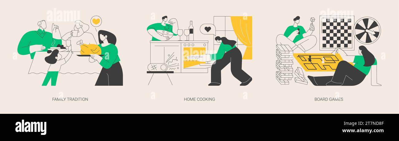 Gathering together abstract concept vector illustrations Stock Vector ...