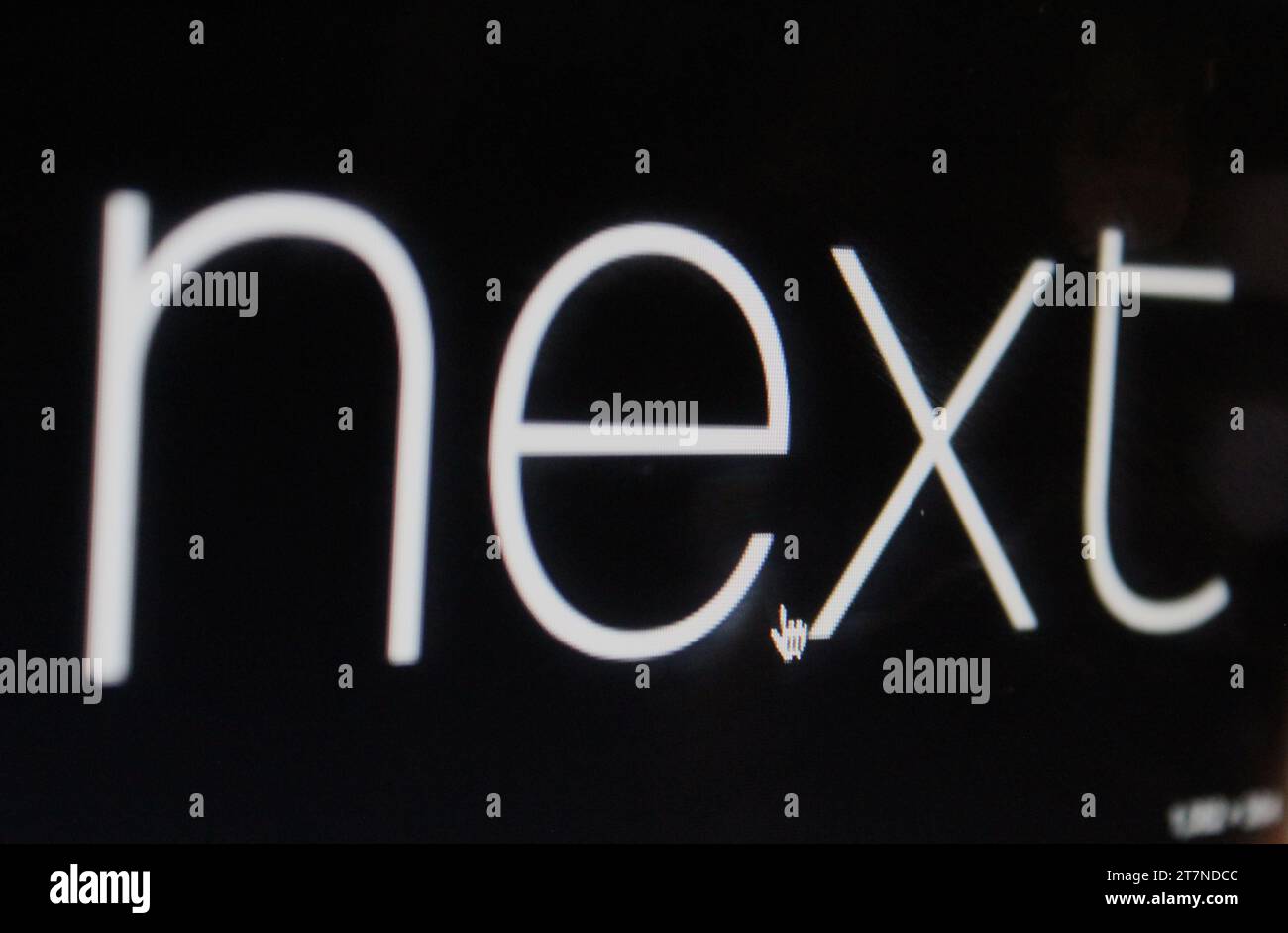 A photo of the Next company Logo on a computer screen Stock Photo - Alamy