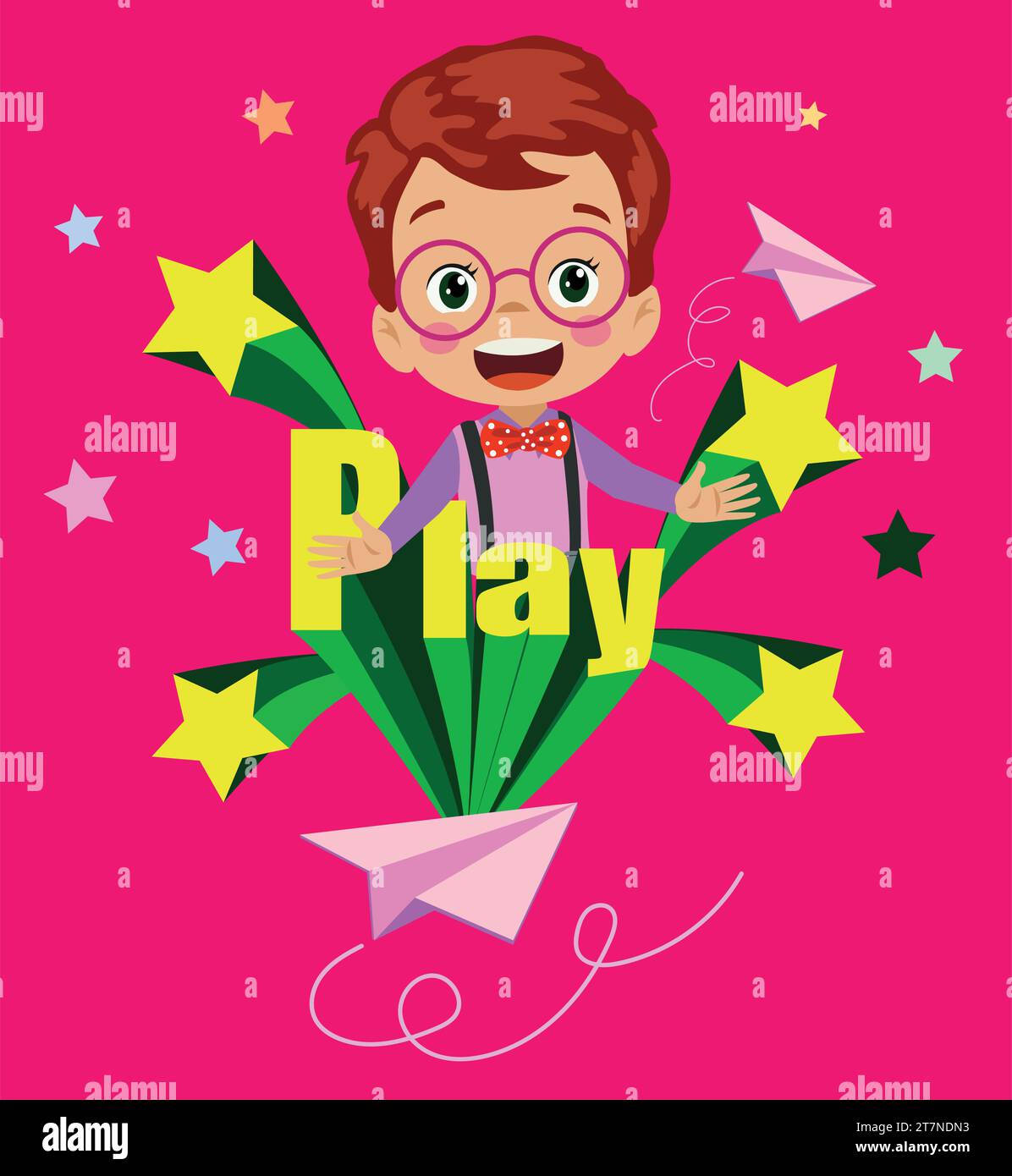 Kids style colorful font design fun childish alphabet letters and ...