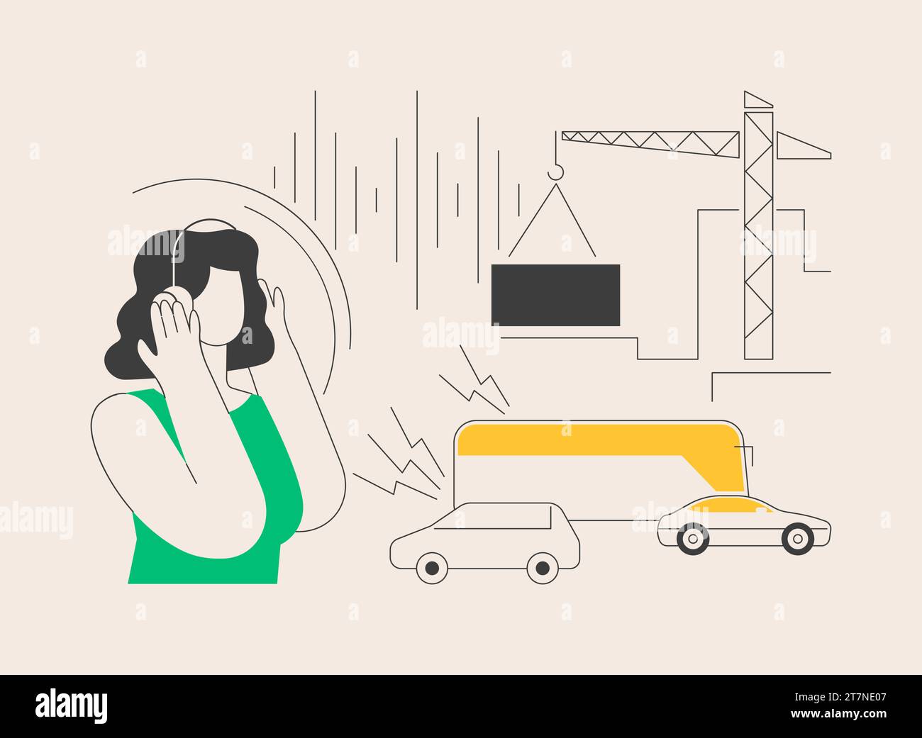 Noise pollution abstract concept vector illustration Stock Vector Image & Art - Alamy