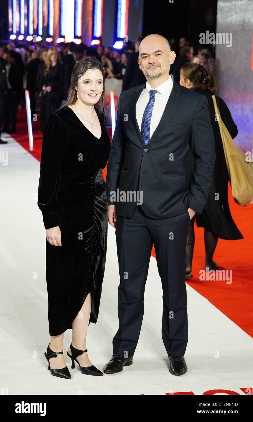 Simone Coco attending the UK premiere of Napoleon at the Odeon Luxe ...