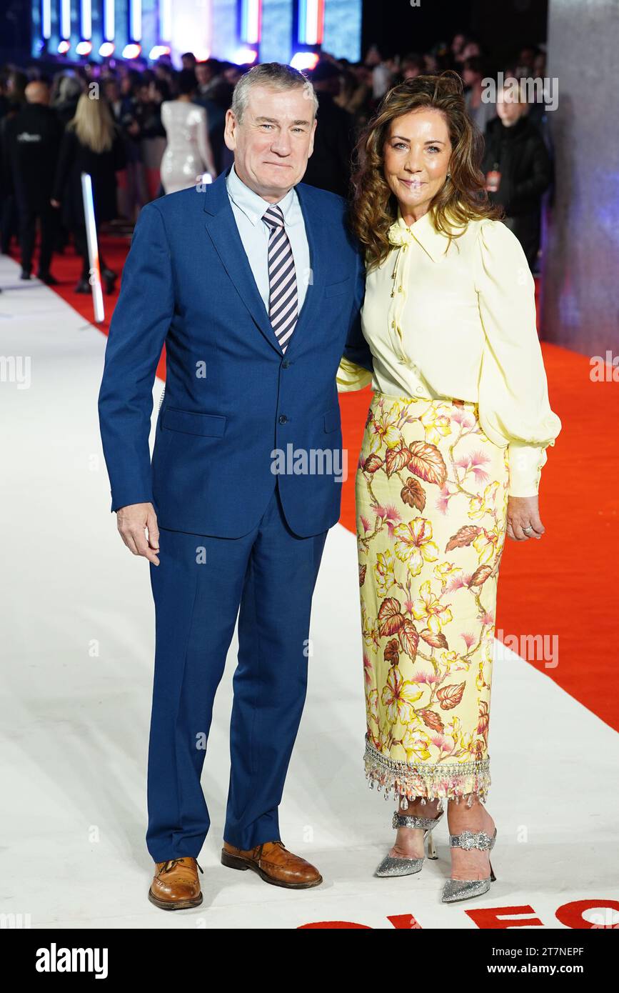 Mark Huffam attending the UK premiere of Napoleon at the Odeon Luxe ...