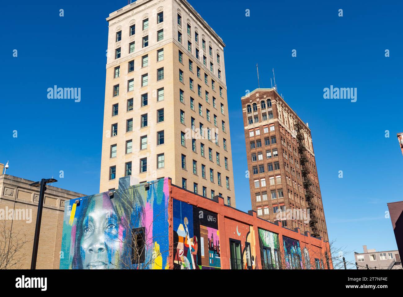 Jackson, Michigan - United States - November 14th, 2023: Downtown ...