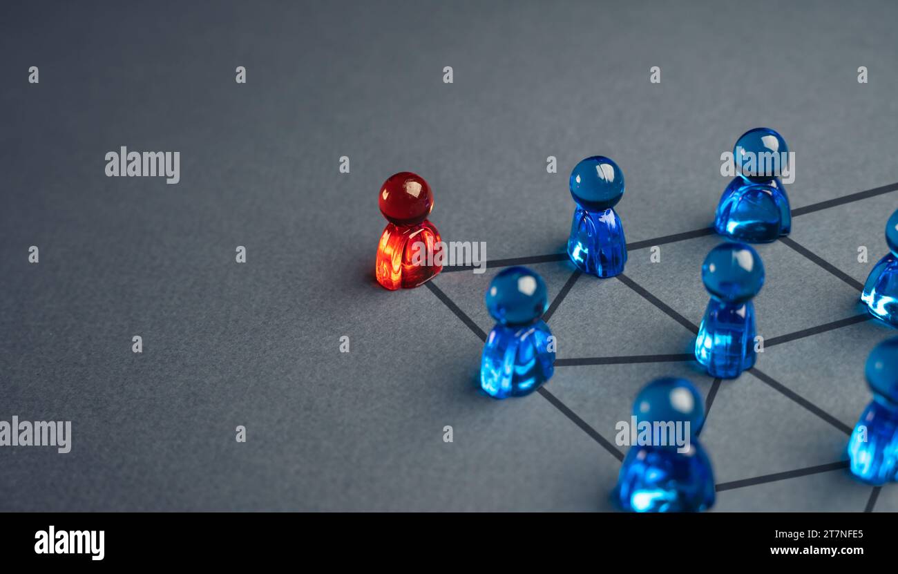 The connection of the leader and his employees in the team ...