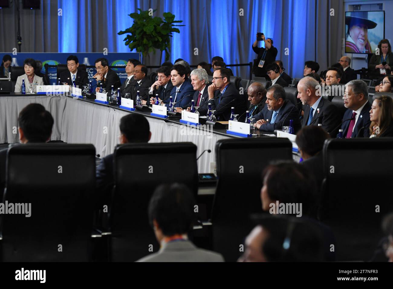 San Francisco, USA. 15th Nov, 2023. Delegates attend the APEC ...