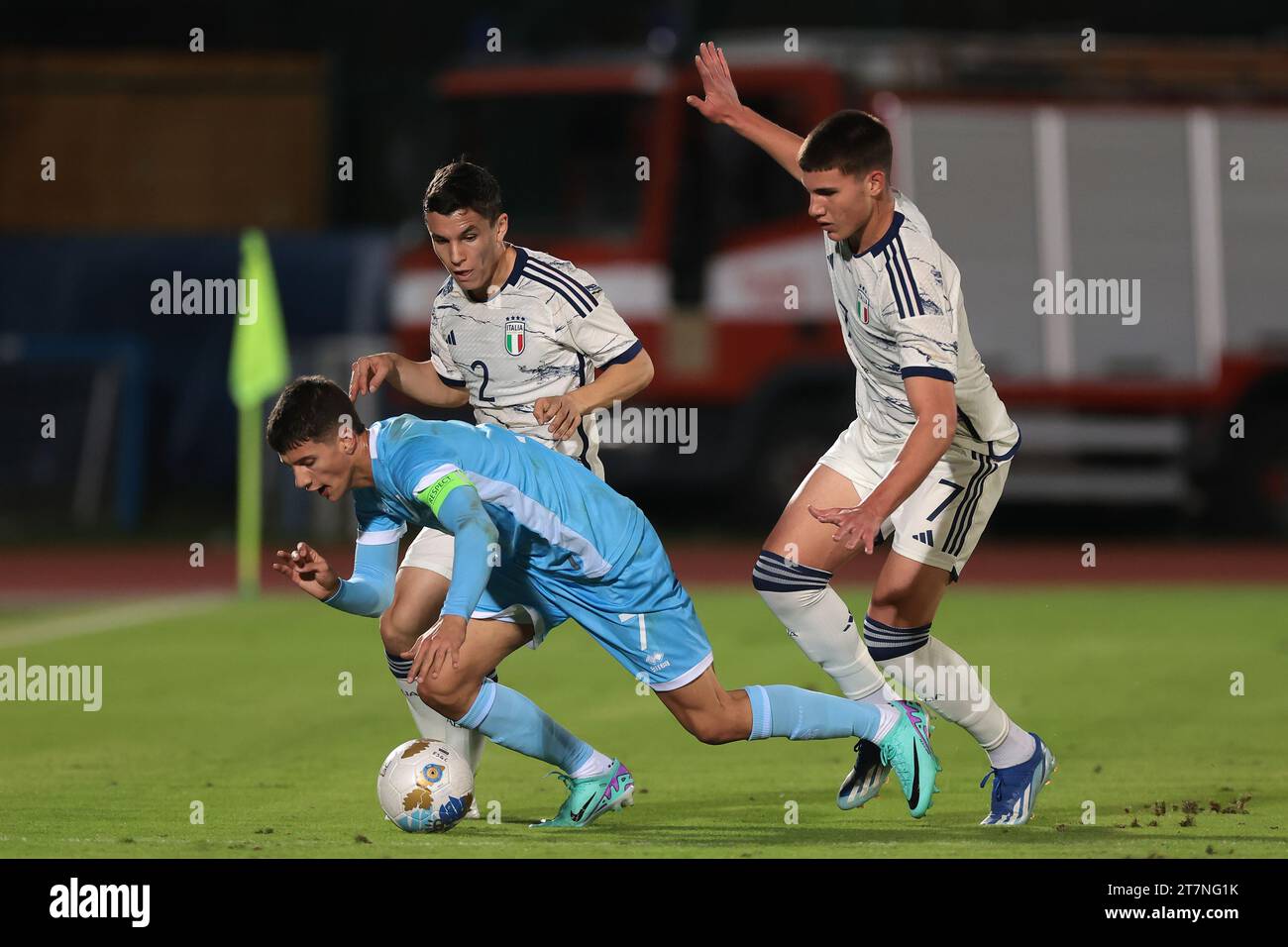 Serravalle, Italy. 16th Nov, 2023. Mattia Zanotti and Cesare Casadei of ...