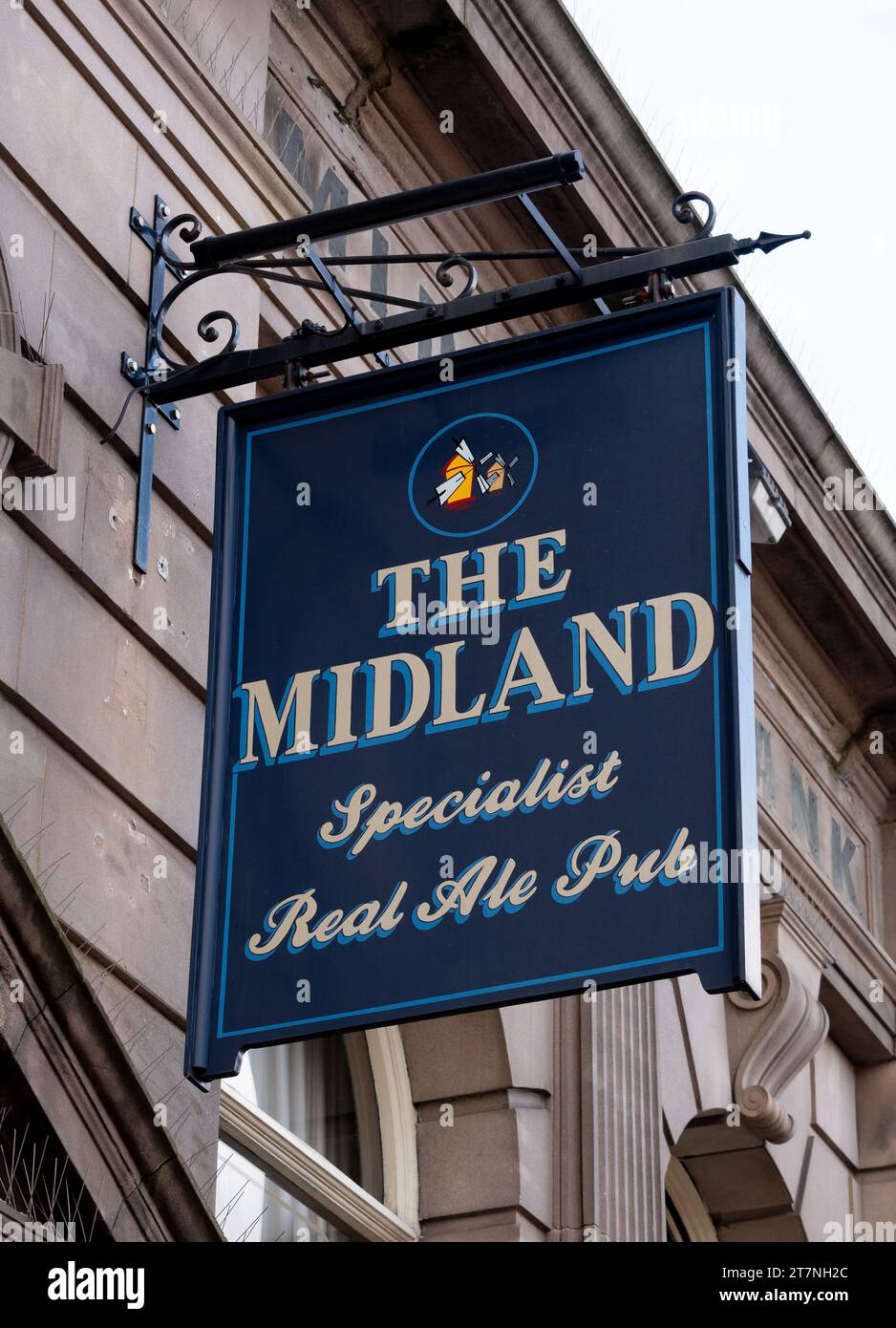 The Midland pub sign, Bearwood, Birmingham, West Midlands, England, UK ...