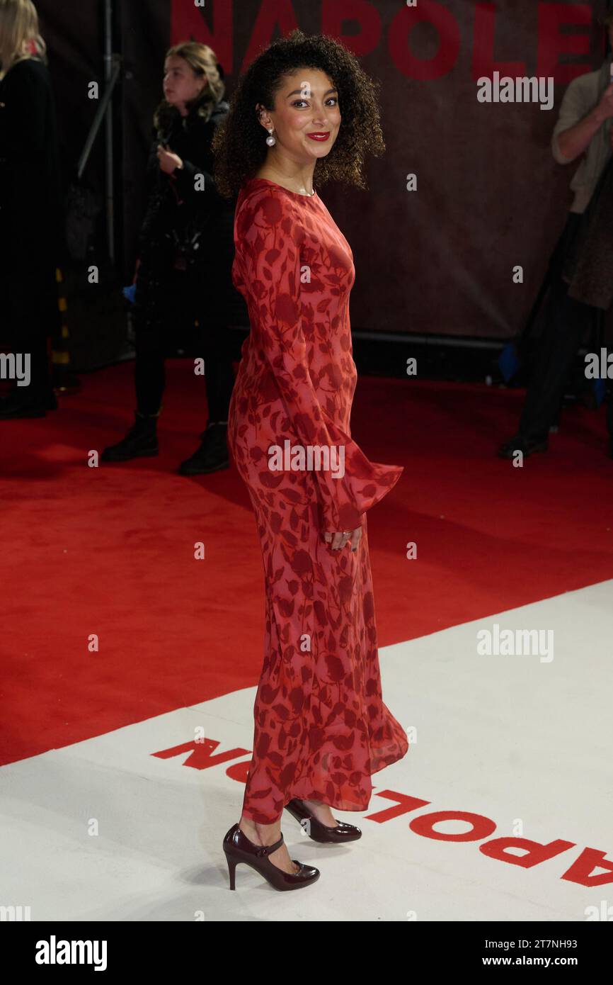 London, UK . 16 November, 2023 . Riana Duce pictured at the UK Premiere ...